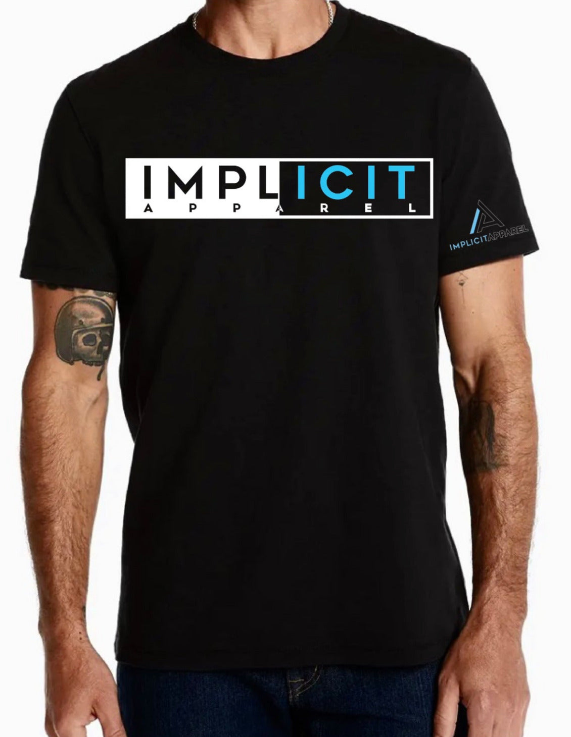 UNISEX AQUA LOGO TEE – Implicit Apparel